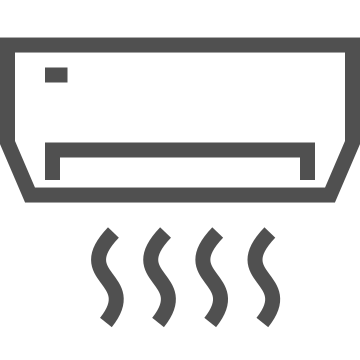 Ac unit, air conditioning, climate control icon vector icon