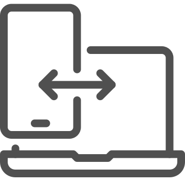Communication, connectivity, data exchange icon vector icon