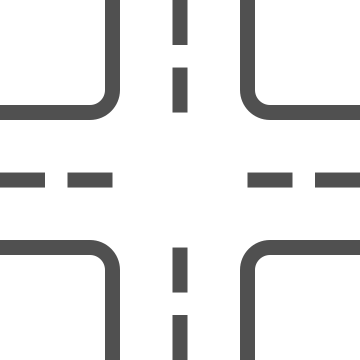 Crossroads, direction, gps icon vector icon