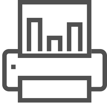 Document, graph, output icon vector icon