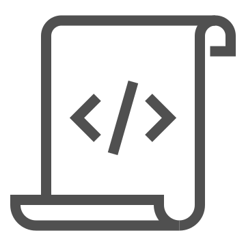 Code, document, manuscript icon vector icon