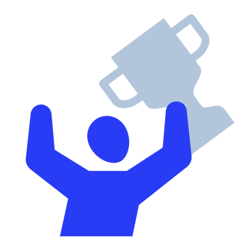 Win, trophy, award icon vector icon